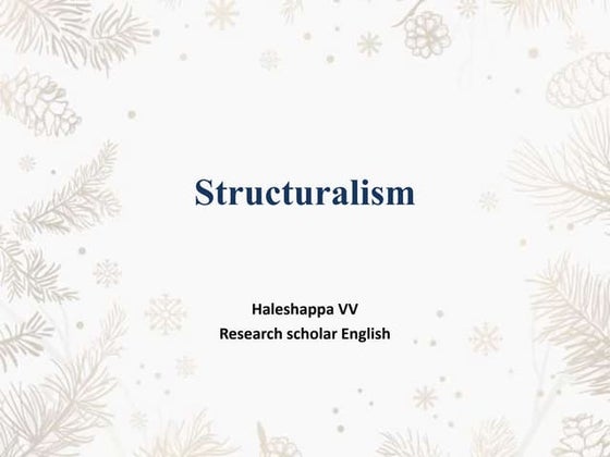 Structuralism theory | PPT