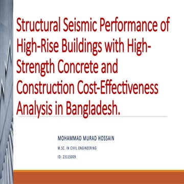 Structural Performance of High Rise Building with High Strength ...