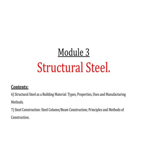 Structural Steel Mod 3.pdfjjwjjejkskdkd | PDF