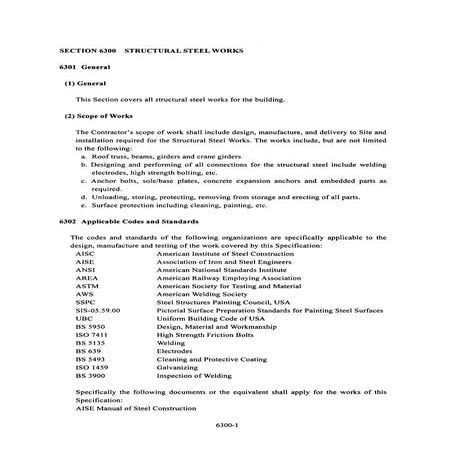structural steel work, steel specification, Fabrication | PDF