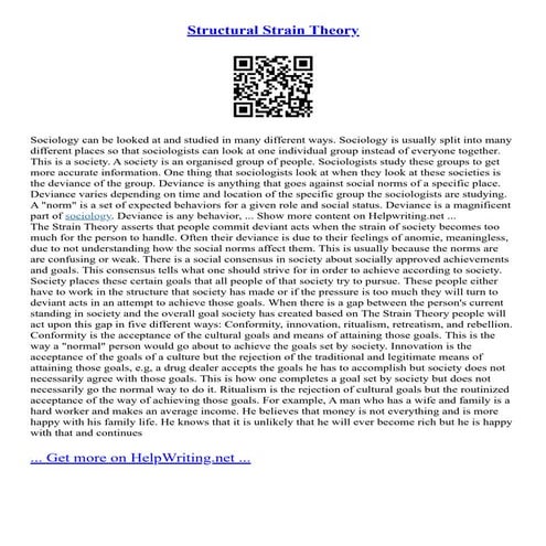 Structural Strain Theory | PDF