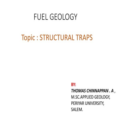 structural traps in fuel geology | PPT