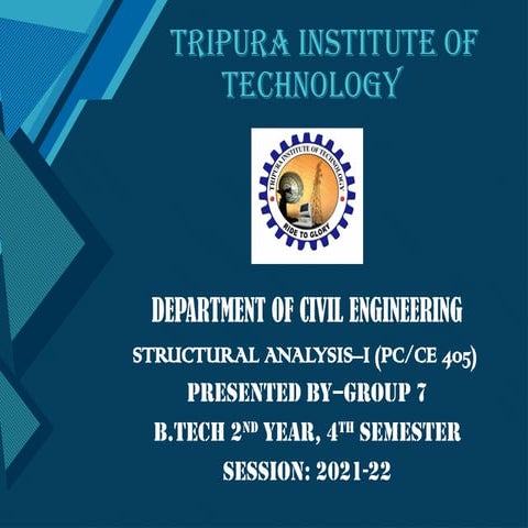 Structural Analysis I Ppt Engineering Grp 7 Pptx