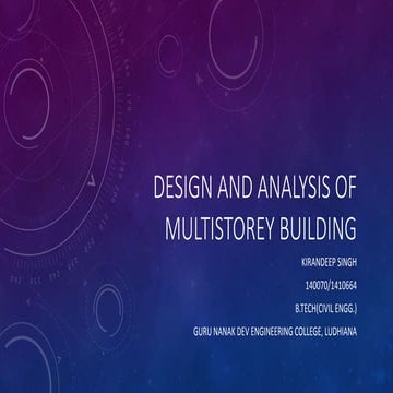Structure analysis and design | PPTX