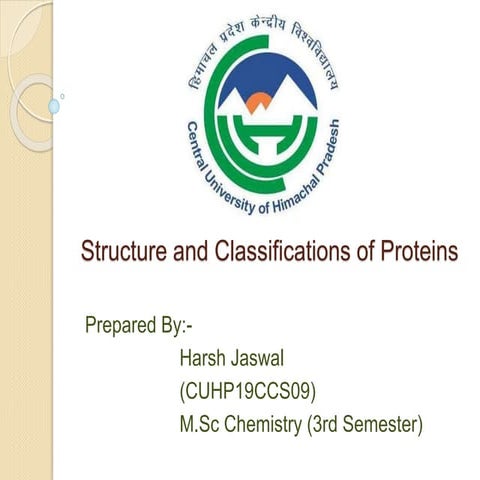 Structure and classifications of proteins | PPT
