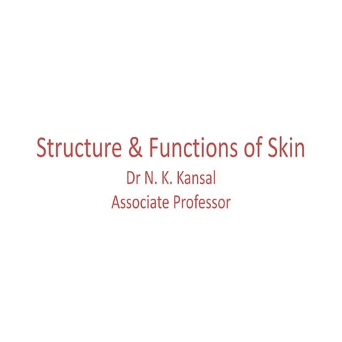 Structure and function of Skin (Integumentary system) - mypharmaguide | PPT