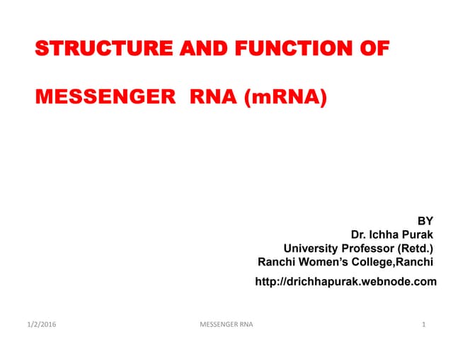 Post transcriptional modification | PPTX