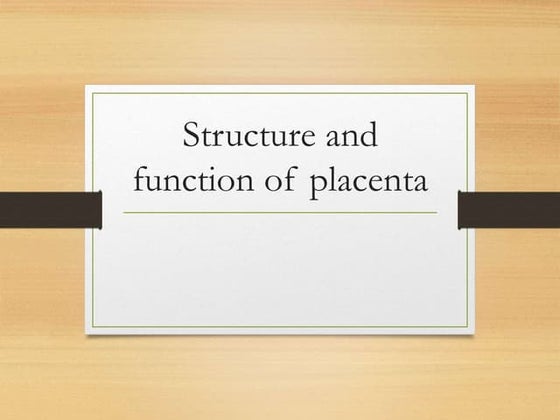 Placental hormones | PPTX
