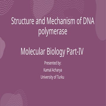 Structure and Mechanism of DNA polymerase.pptx