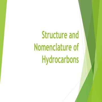 Structure and Nomenclature of Hydrocarbons | PPT