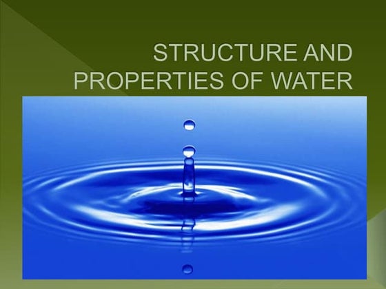 Properties of Water Presentation | PPT