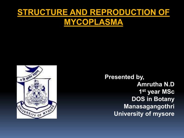 Mycoplasma | PPT