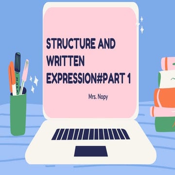 STRUCTURE AND WRITTEN EXPRESSION 1.pdf.. | PDF