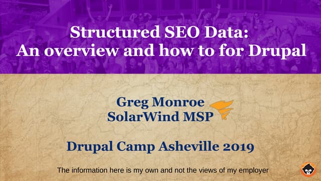Structured SEO Data: An overview and how to for Drupal | PPT Structured SEO Data: An overview and how to for Drupal | PPT