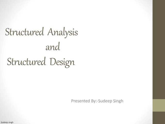 Structured Systems Analysis And Design Methodology Docx