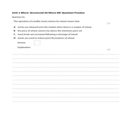 Structured as micro mc question practice | PDF