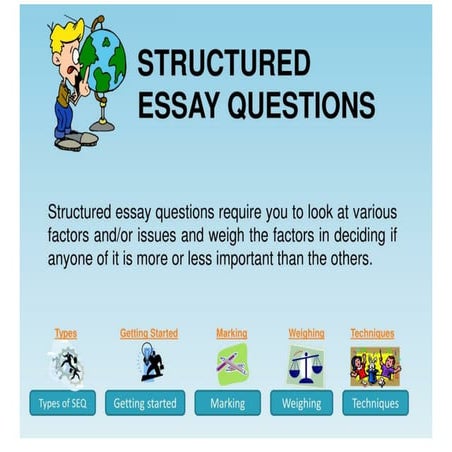 STRUCTURED ESSAY QUESTIONS | PDF