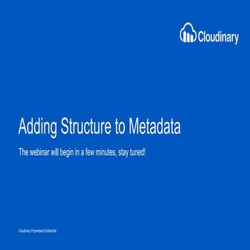 Add Structure to Your Digital Asset Metadata | PPT