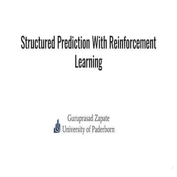 Structured Prediction With Reinforcement Learning Pdf Programming