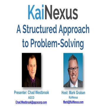 A Structured Approach to Problem-Solving | PDF