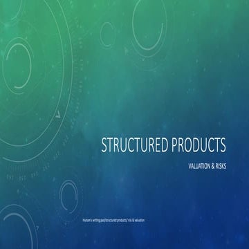 Structured Products | PDF