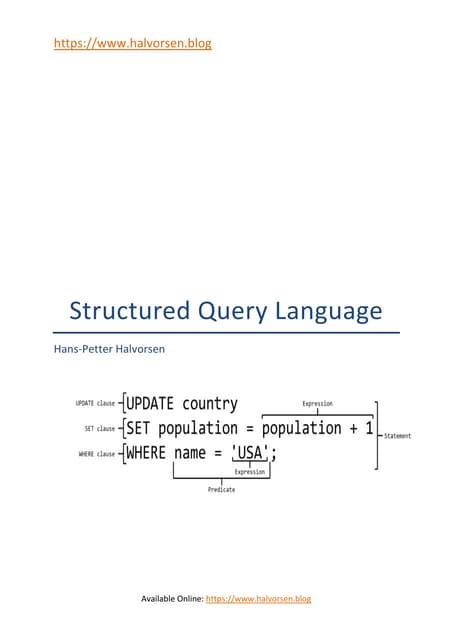 Structured Query Language Pdf 6214