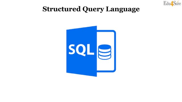 Structured Query Language Sql Edu4sure Training Pptx