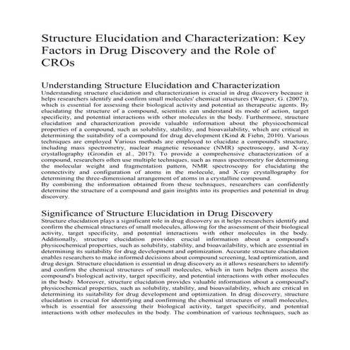Structure Elucidation Whitepaper Docx