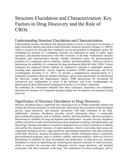 Structure Elucidation Whitepaper Docx