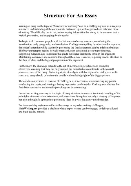 Structure Of A Essay.pdf