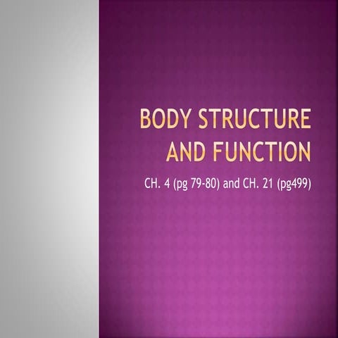 Structure function ch4_pg79-81_ch21_pg499_cma_book | PPTX