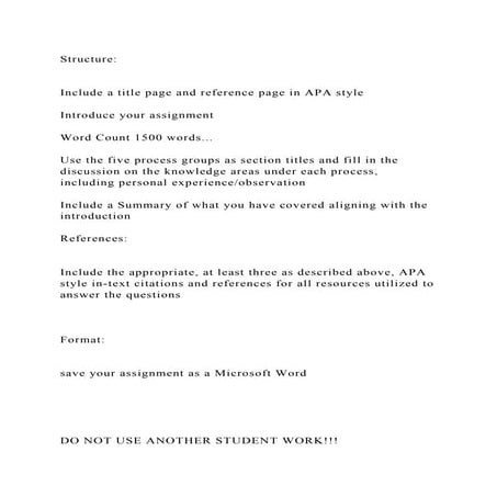 StructureInclude a title page and reference page in APA style.docx