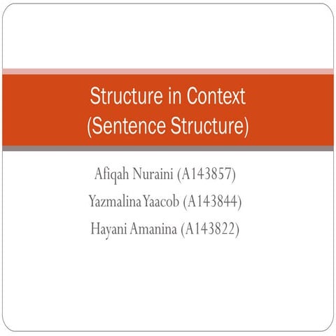 Structure in context | PPT