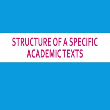 Structure of academic text | PPTX