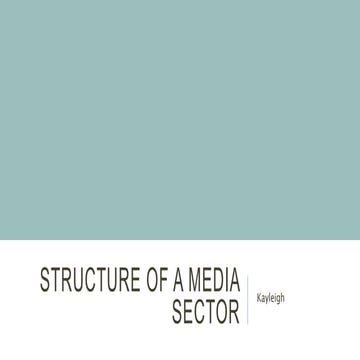 Structure of a media sector | PPTX