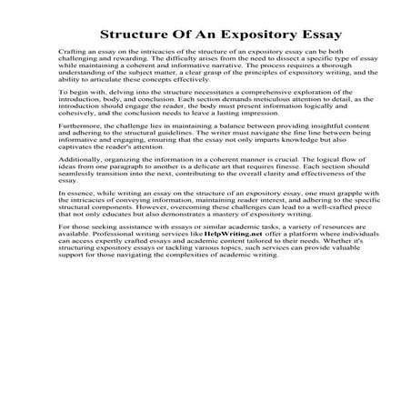 Structure Of An Expository Essay.pdf