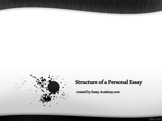 Personal essay | PPTX | Screenwriting | Content Production