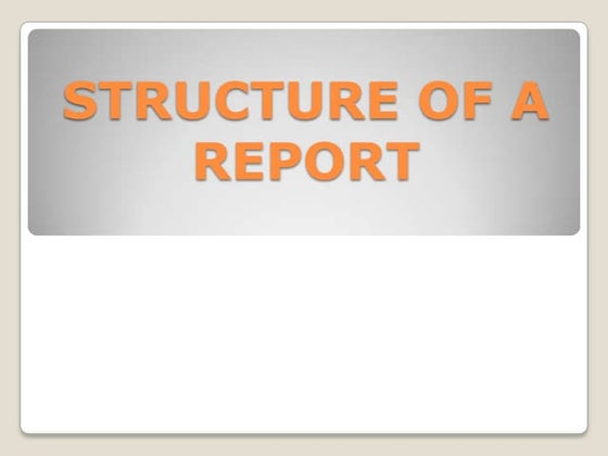 Sample template of report writing | PDF