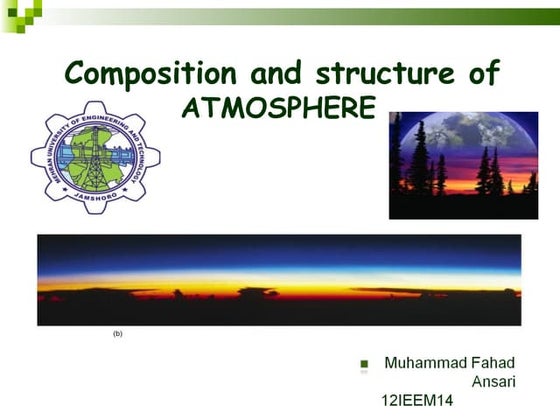 The 5 Layers of Earth's Atmosphere ppt.pptx | Indoor Environmental ...