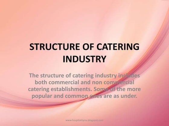 Types of catering establishments | PPT