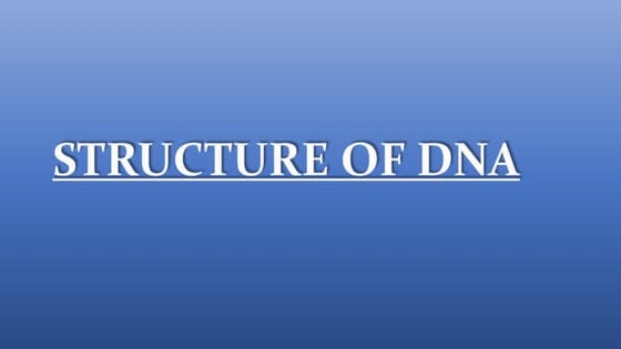 DNA structure and types | PPTX | Chemistry | Science