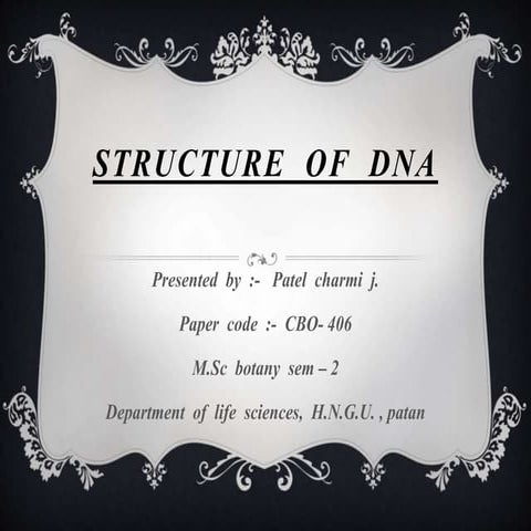 Structure of dna | PPT