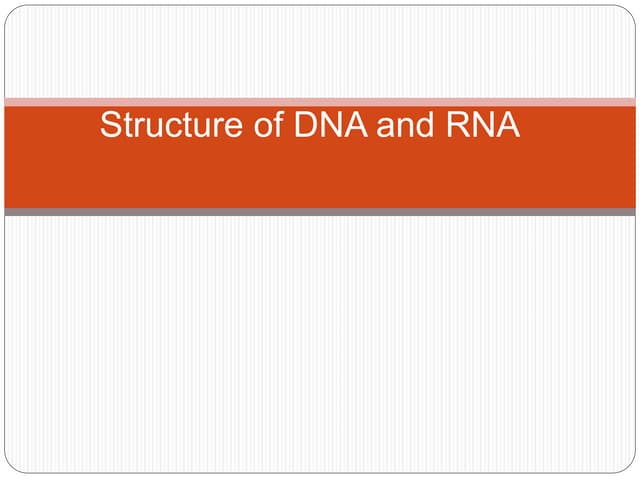 DNA vs RNA and Comparison.pptx
