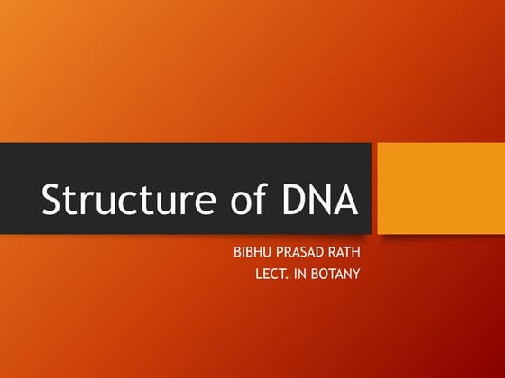 DNA structure and types | PPT