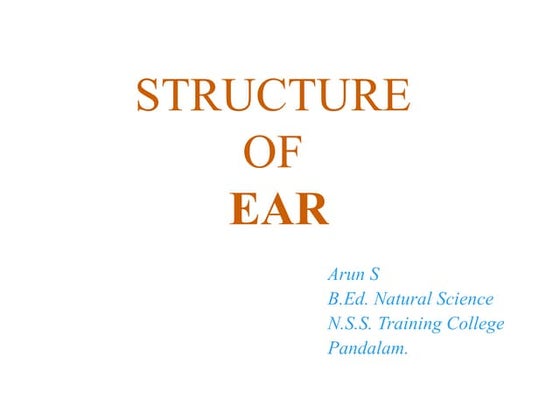 Ear development | PPTX