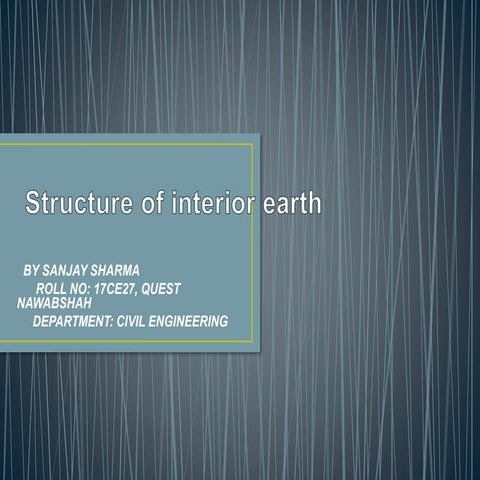 Internal structure of the Earth | PPT