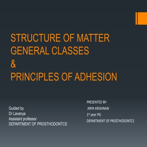structure_of_matter general classes and principles of adhesion.ppt