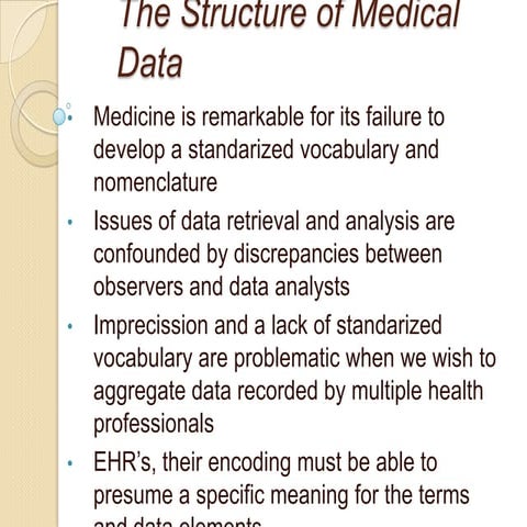 Structure of medical data | PPT