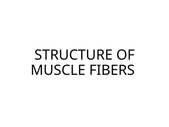 Muscle fibre types | PPT