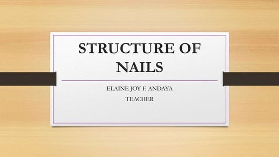 Diagram of the nail structures | PPT